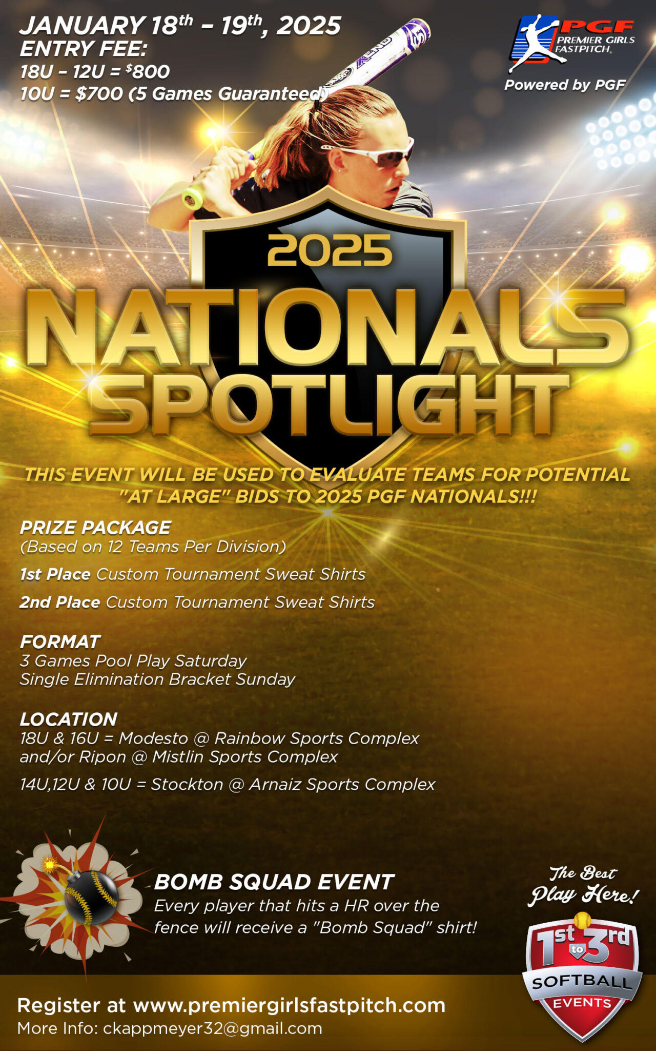 1ST TO 3RD Softball Events | Softball